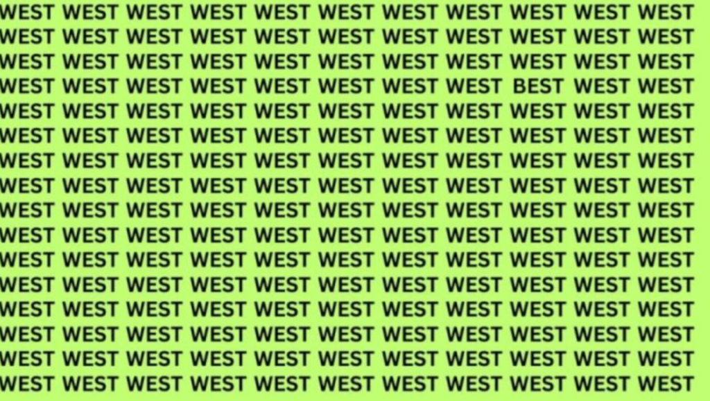 Let's put that IQ to the test! Find the hidden word "BEST" in this ...